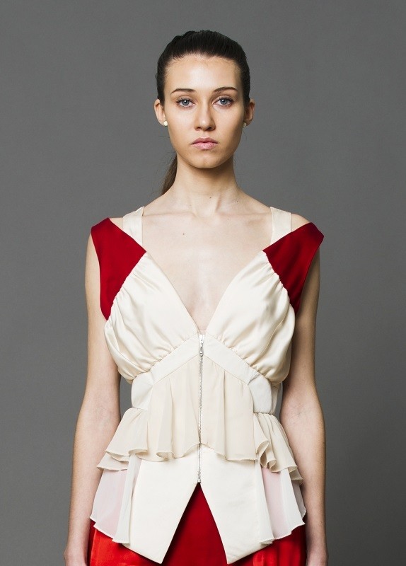 TWO-TONE BLOUSE | blog a porter